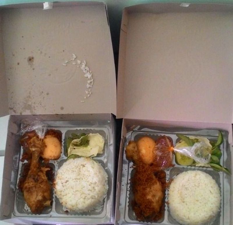 Nasi Kotak (Menu Lalapan Ayam)