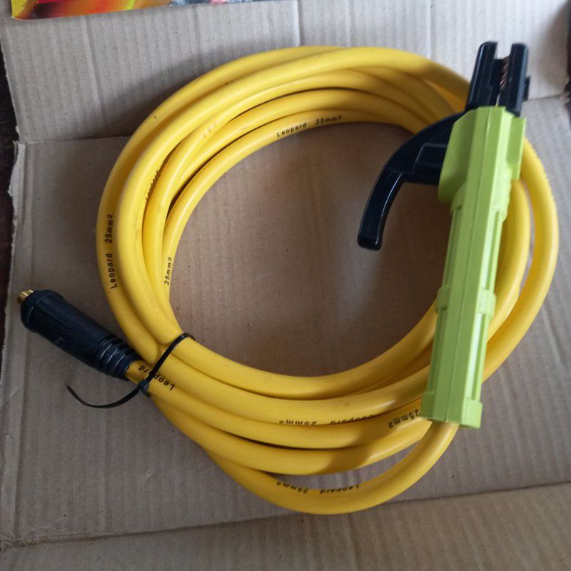 PAKET SET tang las & tang masa & kabel 5 meter stang las listrik TITAN ...
