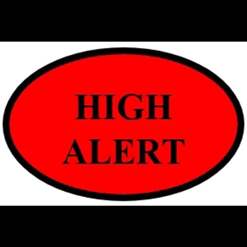 Stiker High-Alert Ukuran Kecil