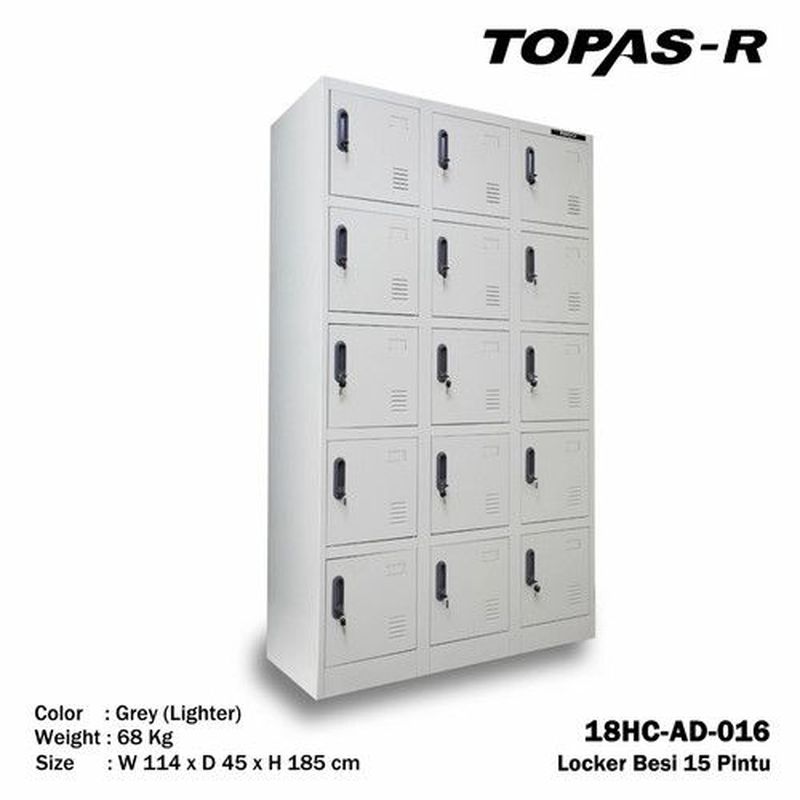 LOCKER BESI 15 PINTU