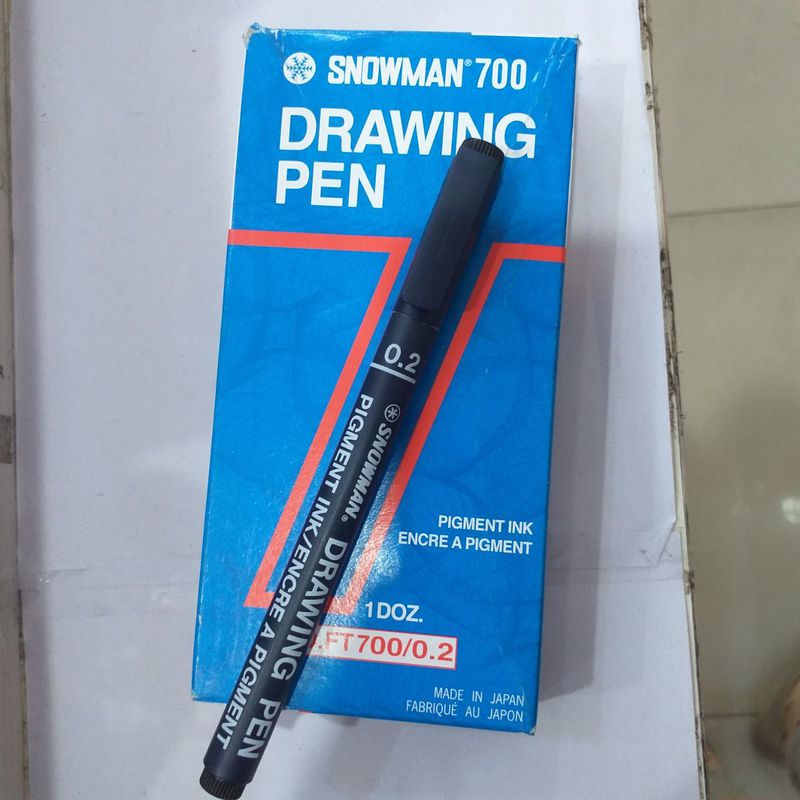 DRAWING PEN SNOWMAN 0,2