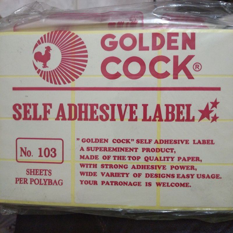 Kertas Label 103