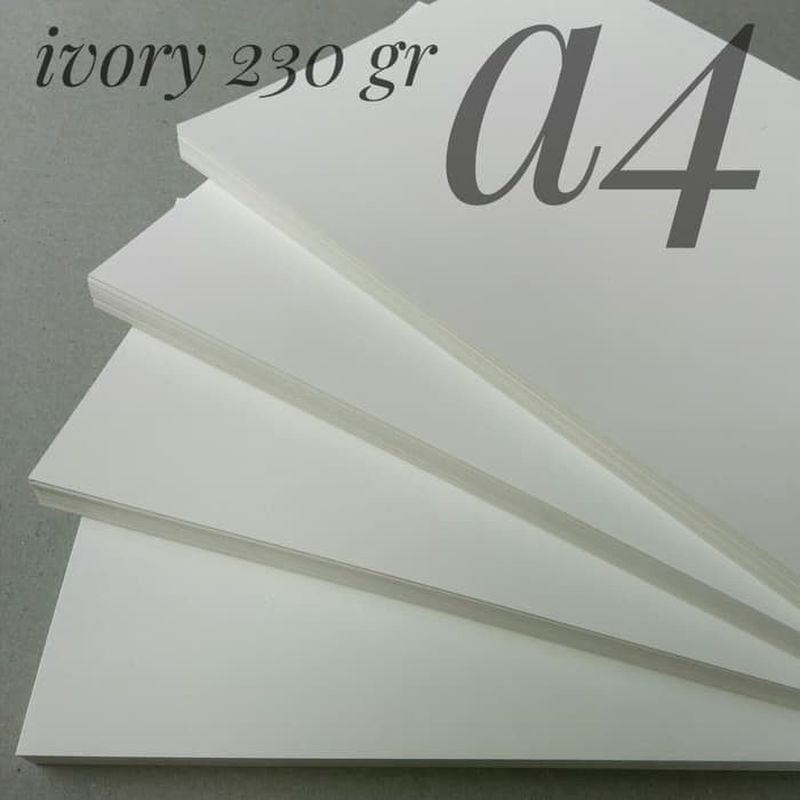 Kertas IVORY GLOSSY 230 Gram