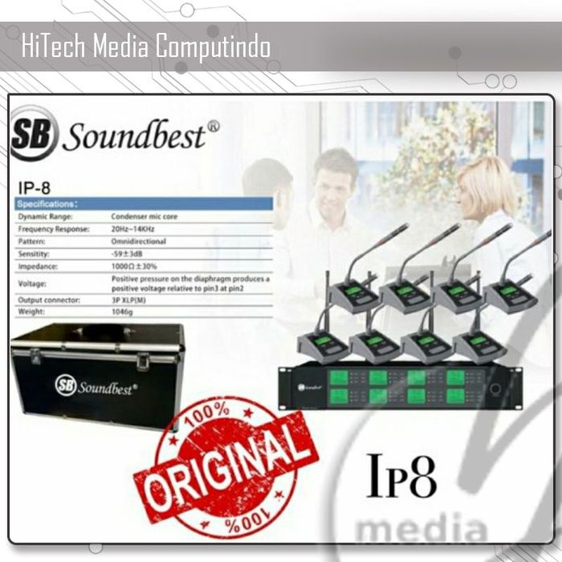 MICROPHONE WIRELESS SOUNDBEST IP8 MIC RAPAT