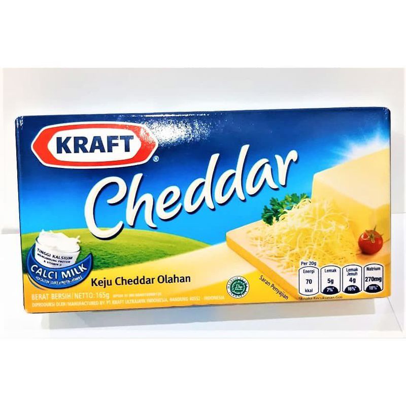 Kraft cheddar 165g