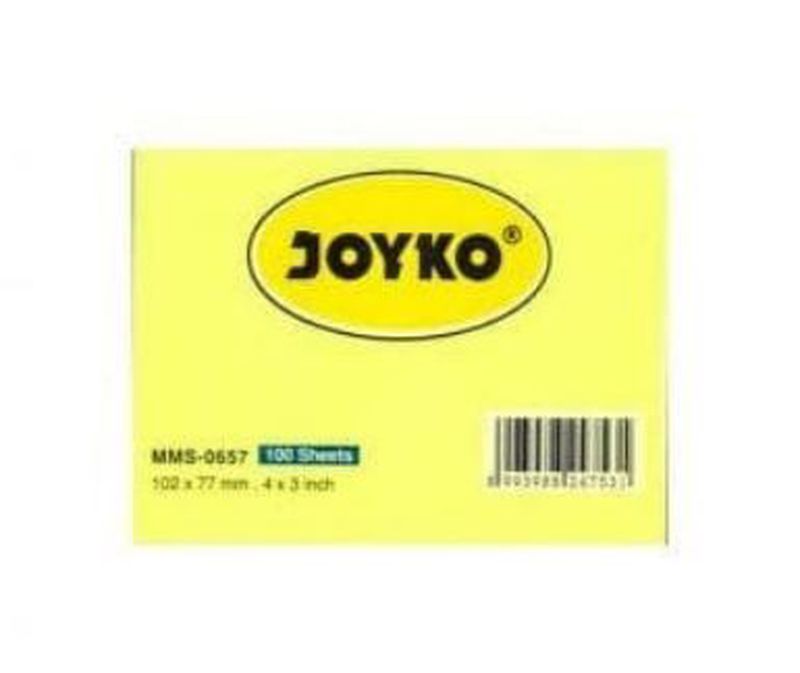 Stick Sticky Note / Kertas Memo Memo Tempel Joyko 3x4 Per 6 Pcs