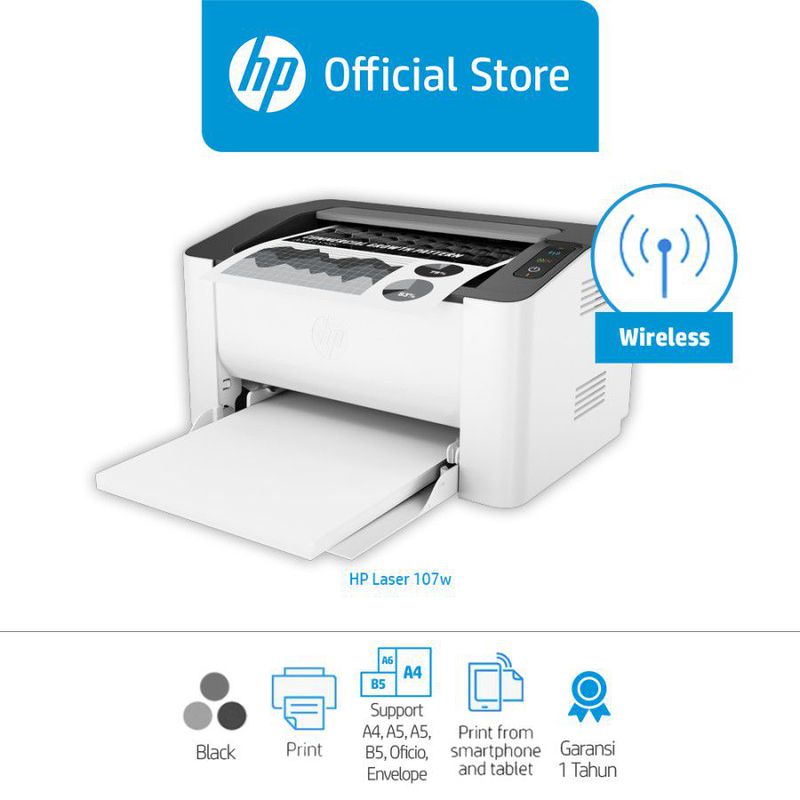 Printer HP Laser 107w