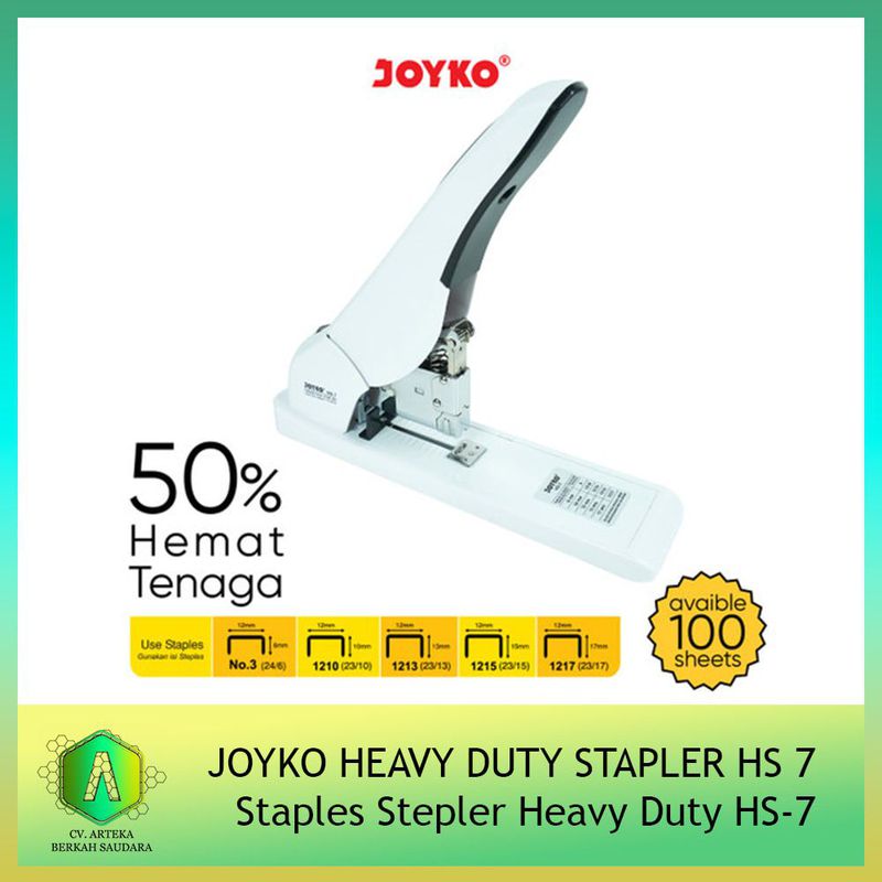 JOYKO HEAVY DUTY STAPLER HS 7 Staples Stepler Heavy Duty HS-7