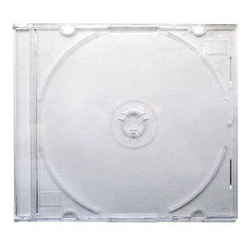 Casing CD case single kotak VCD slim mika transparan tempat DVD
