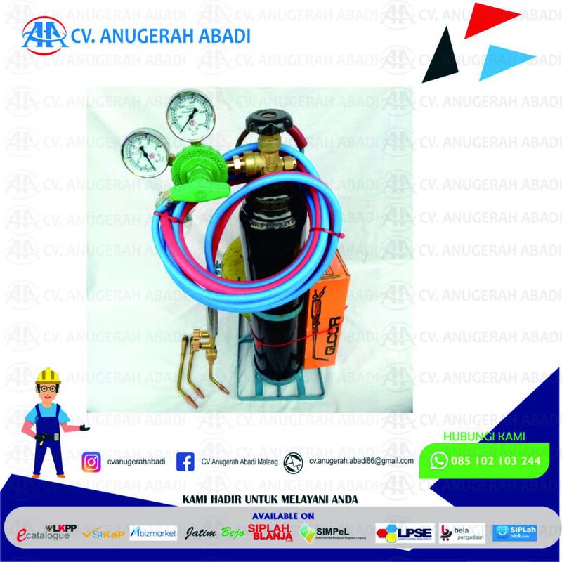 UMKM Paket Alat Blander Las Karbit Potong Oksigen Gas LPG AD3