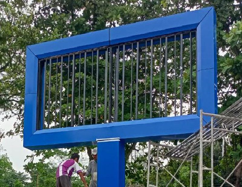 Konstruksi Tiang Videotron 2m x 3m