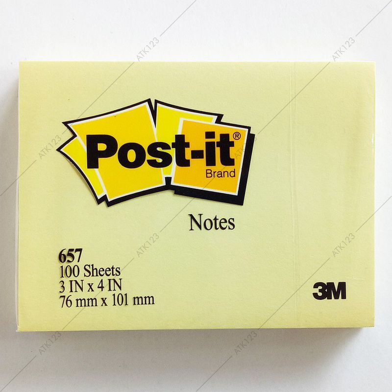 POST-IT CANARY YELLOW 657