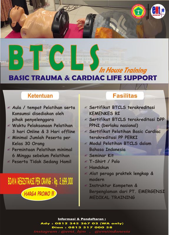 In House BTCLS Training Akreditasi KEMENKES RI