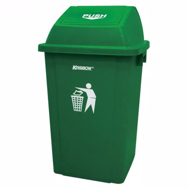 DUST BIN GREEN 60L AND PUSH