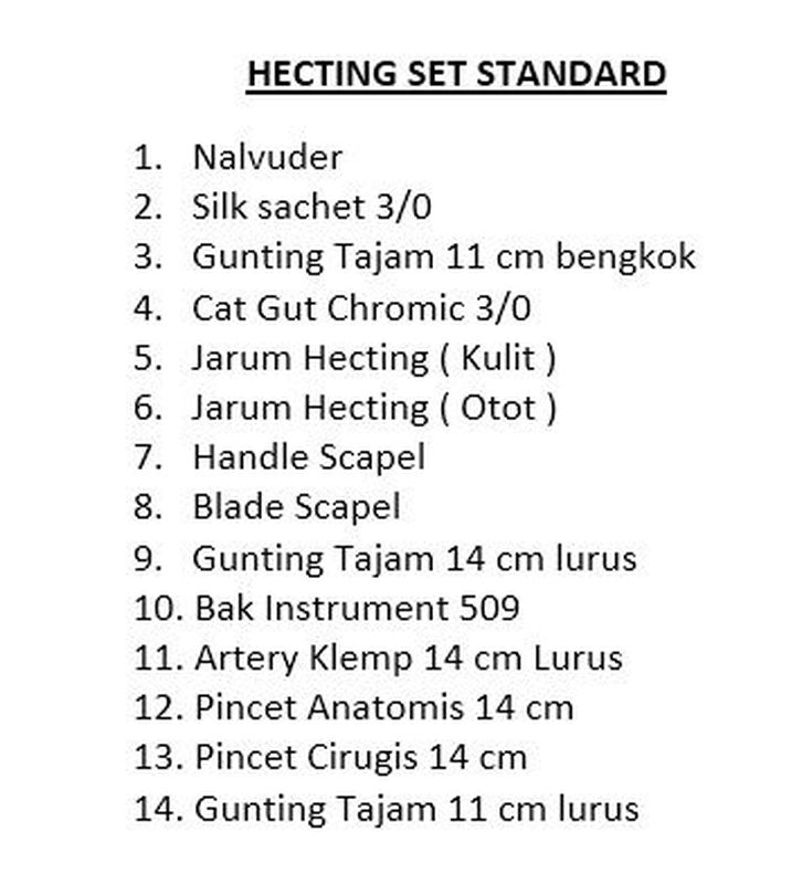 Hecting Set Standard