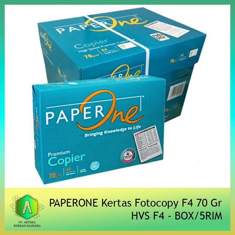 Kertas PAPERONE F4 70 Gram Office Paper Print (BOX)