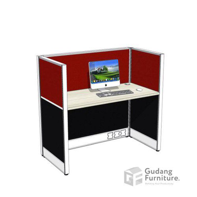 Meja Partisi / Workstation Kantor / Meja Kerja Kantor Aditech WS4FF/1