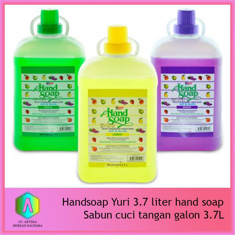 Handsoap Yuri 3.7 liter hand soap sabun cuci tangan galon 3.7L