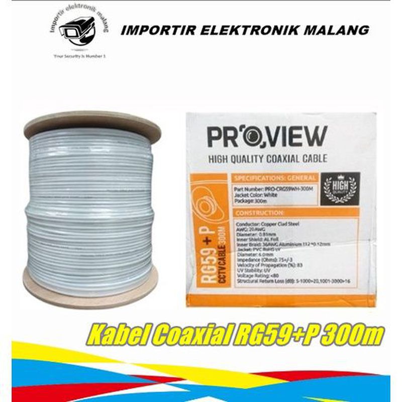 KABEL Interluc RG-59 BEST QUALITY PANJANG 300METER