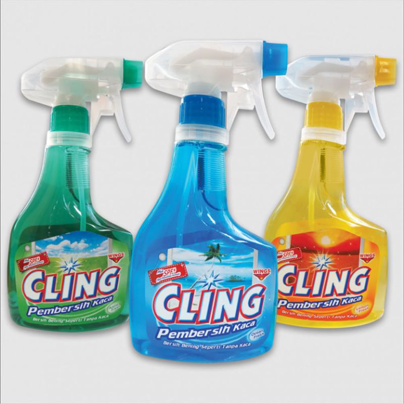 CLING Pembersih Kaca Fresh Botol 440ML
