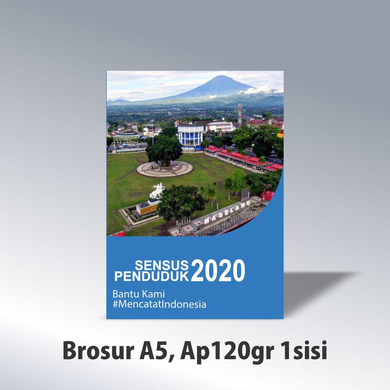 Brosur uk. A5, Art Paper 120gr, 1 sisi, Full color, 1 RIM