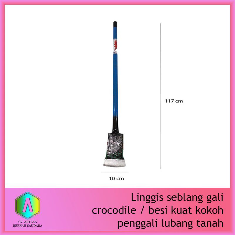 linggis seblang gali crocodile / besi kuat kokoh penggali lubang tanah