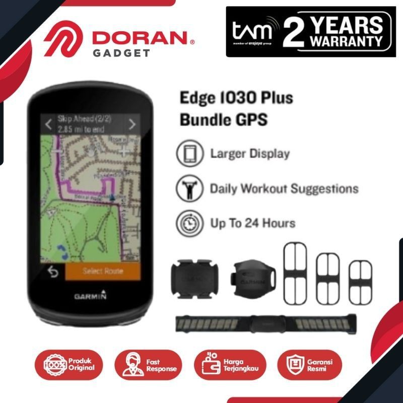 GPS Garmin Edge 1030 Plus Bundle - Original Garansi Resmi TAM