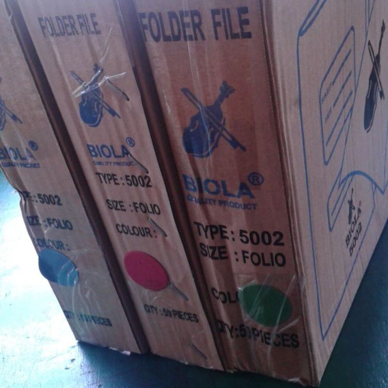 Map Kertas Biola - Biru