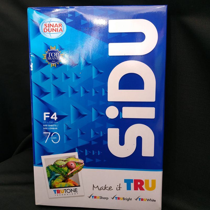 KERTAS SIDU F4 PUTIH 70GR