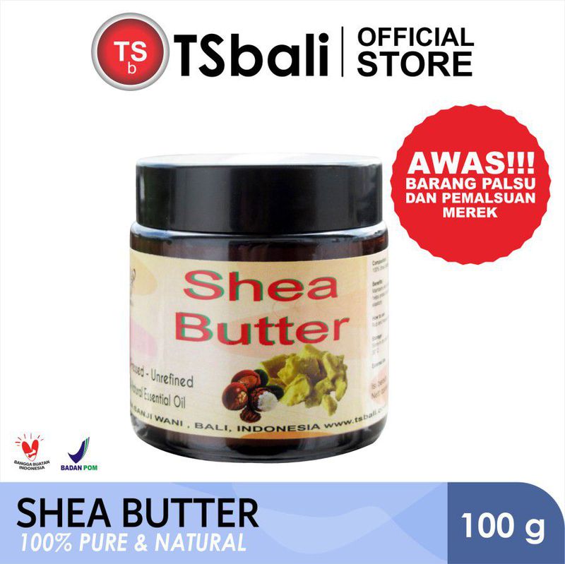 PIKA Shea Butter Unrefined 100% Murni & Alami 100g - TSb