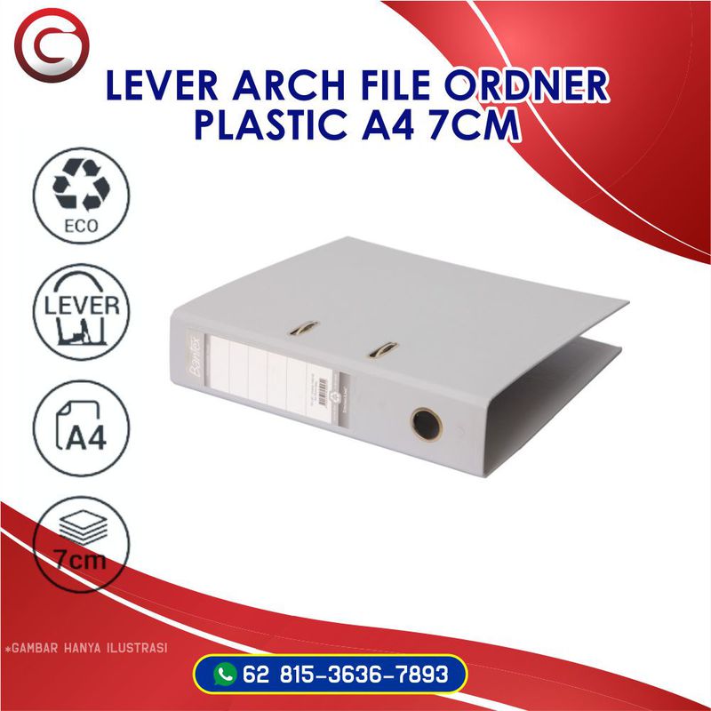 Lever Arch File Ordner Plastic A4 7cm