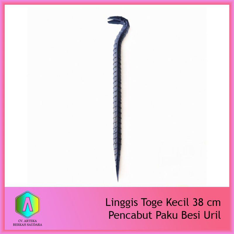 Linggis Toge Kecil 38 cm Pencabut Paku Besi Uril
