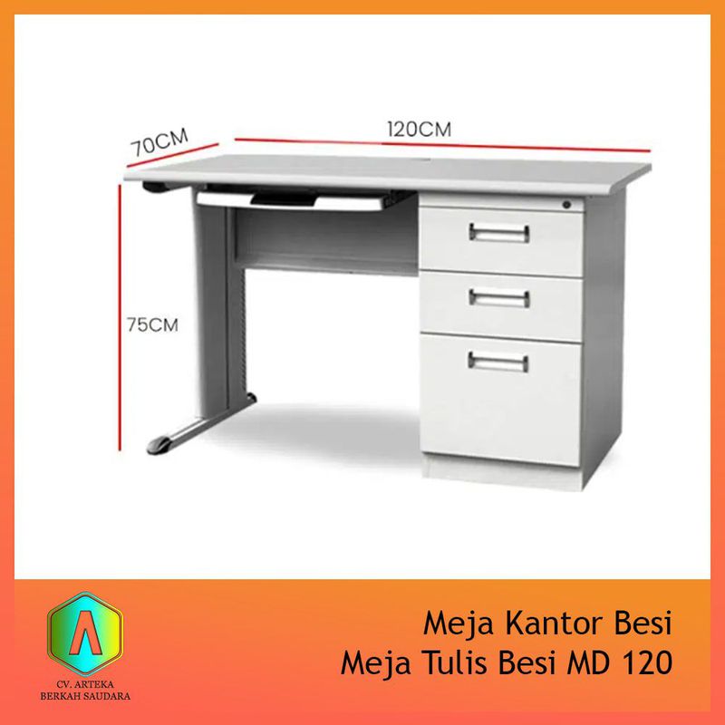 Meja Kantor Besi Meja Tulis Besi MD 120