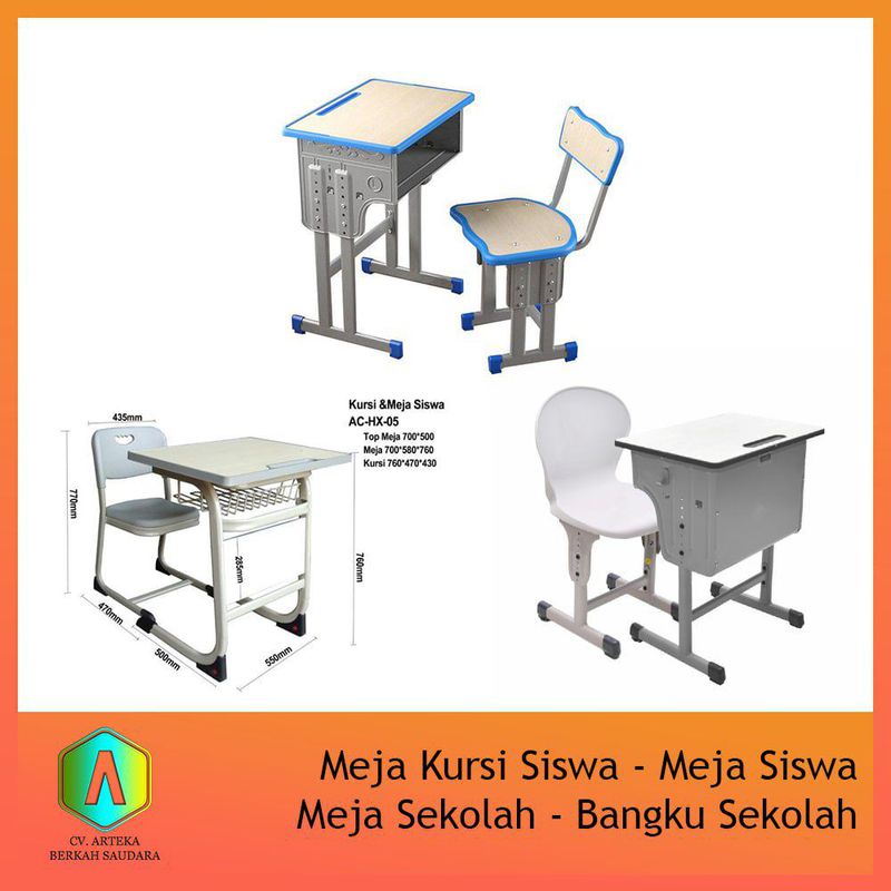 Meja Kursi Siswa - Meja Siswa - Meja Sekolah - Bangku Sekolah