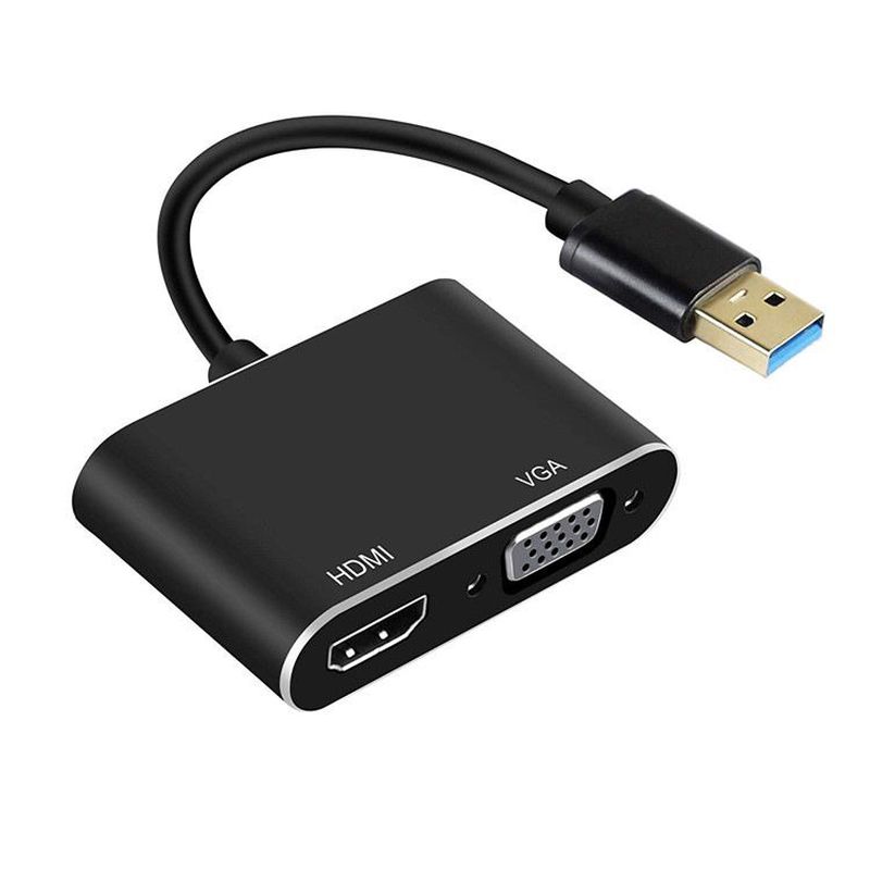 Converter VGA to HDMI, VGA video Conference Cable Adapter with Dual ...