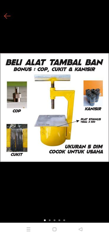 Paket Alat Tambal Ban