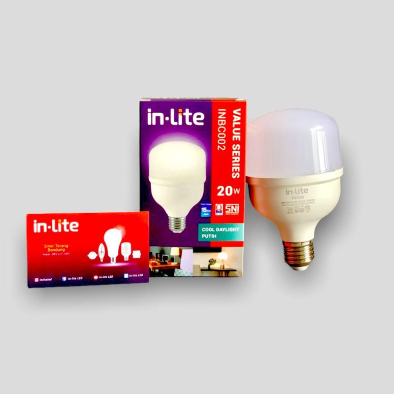 Lampu Listrik Inlite 20W LED Kapsul