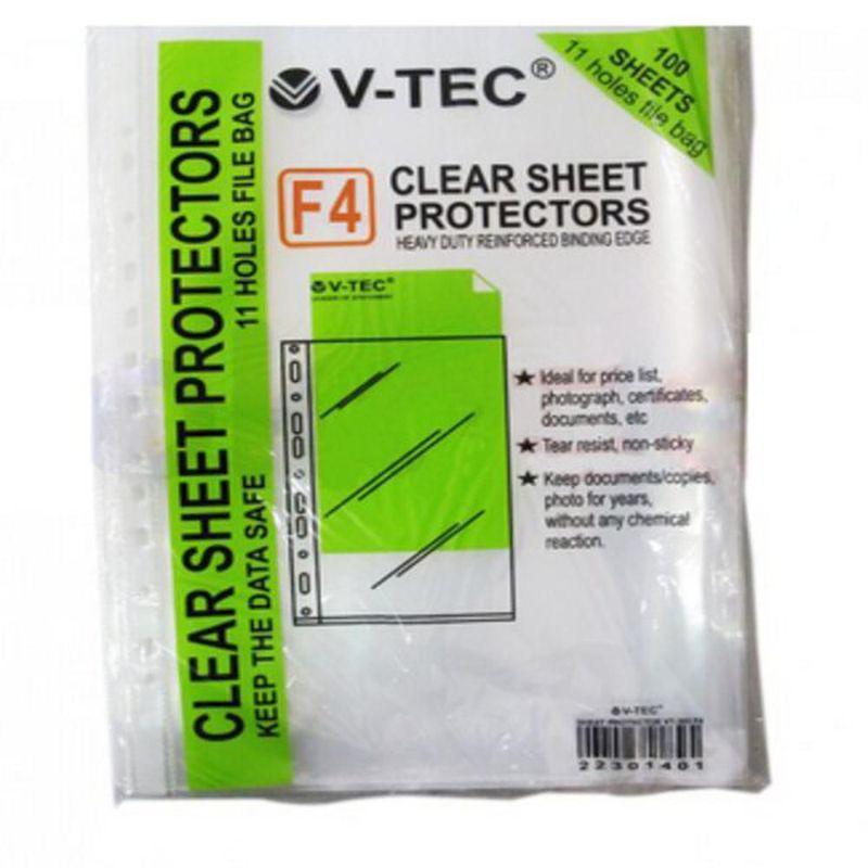 Sheet Protector V-Tec Ukuran F4 v100