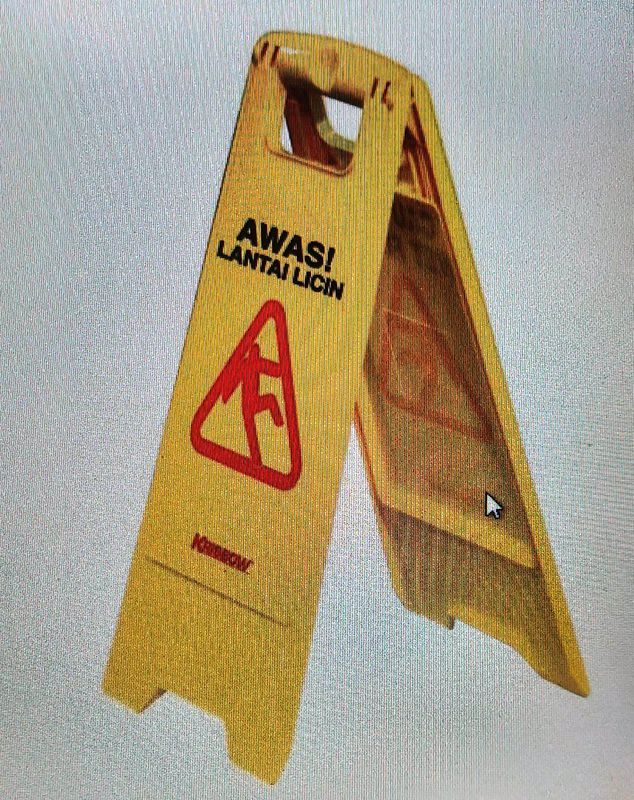 FLOOR SIGN TANDA AWAS LICIN Krisbow