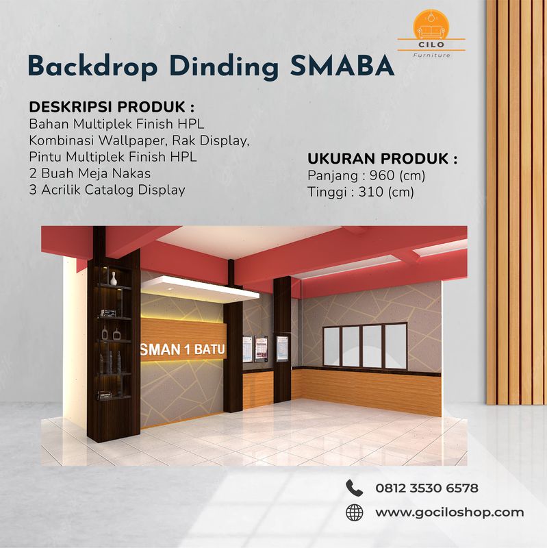 Backdrop Dinding SMABA