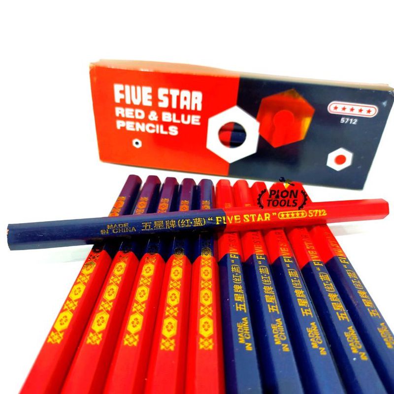 Pensil Biru Merah