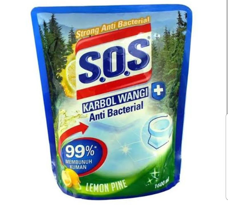 Pembersih Lantai Karbol Wangi Lemon Pine 1600ml