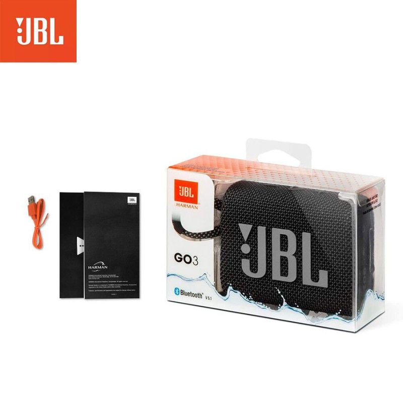 JBL GO 3 Bluetooth Wireless Speaker - Hitam