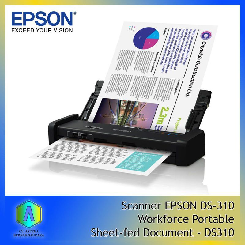 Scanner EPSON DS-310 Workforce Portable Sheet-fed Document - DS310