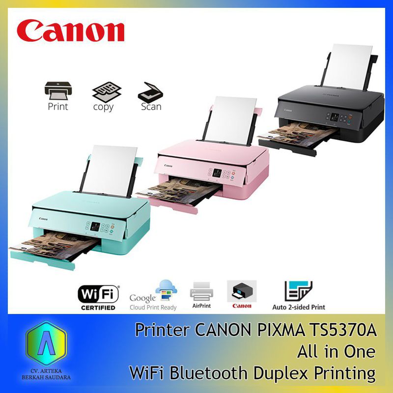 Printer CANON PIXMA TS5370A All in One WiFi Bluetooth Duplex Printing