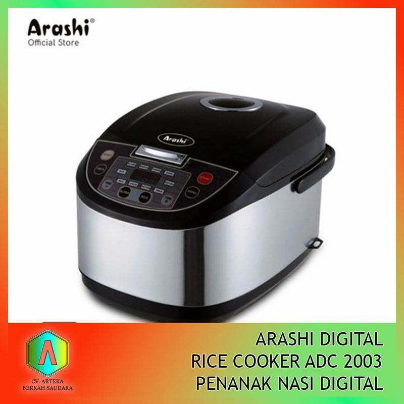 ARASHI DIGITAL RICE COOKER ADC 2003/PENANAK NASI DIGITAL