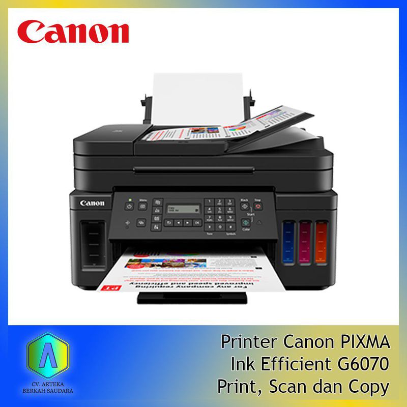 Printer Canon PIXMA Ink Efficient G6070 - Print, Scan dan Copy