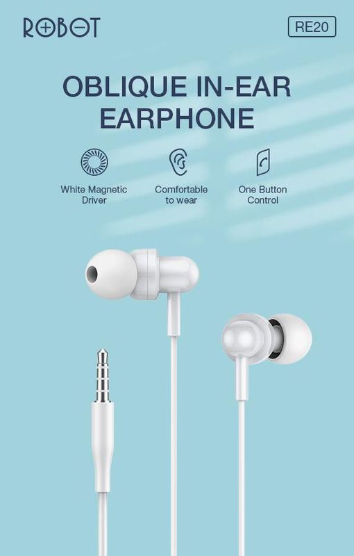 HEADSET ROBOT RE20 OBLIQUE IN-EAR DEEP BASS ULTRA LIGHT