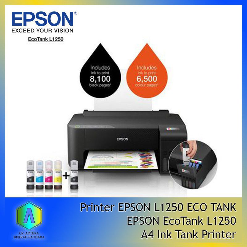 Printer EPSON EcoTank L1250 A4 Wi-Fi - EPSON L1250 Ink Tank Printer