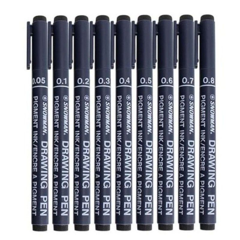 SNOWMAN DRAWING PEN - 0,4